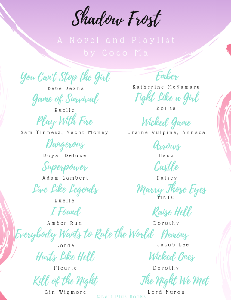 Blog Tour: Shadow Frost by Coco Ma (Official Playlist + Giveaway ...