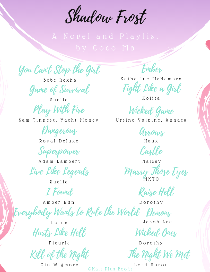 Blog Tour: Shadow Frost by Coco Ma (Official Playlist + Giveaway ...